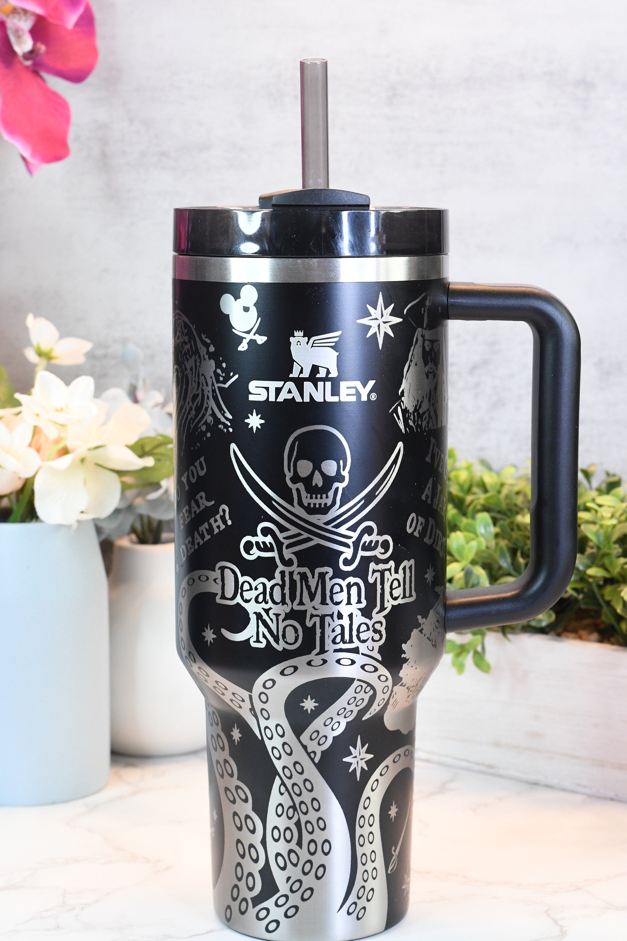 Stanley 30/40oz Quencher The Dead Men Tell No Tales – CRC Engraving US