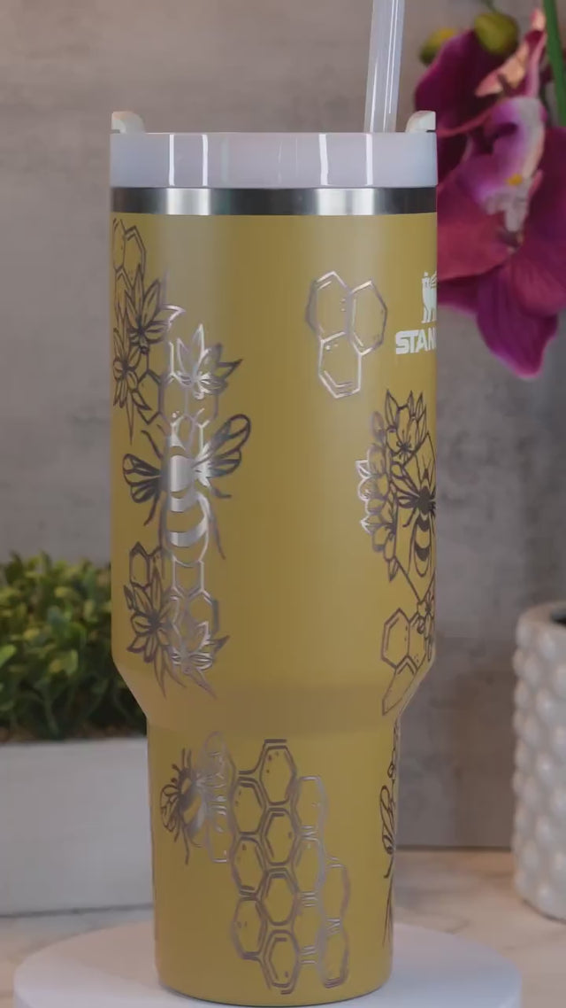 Stanley 30/40 oz Quencher Honey Bees – CRC Engraving US